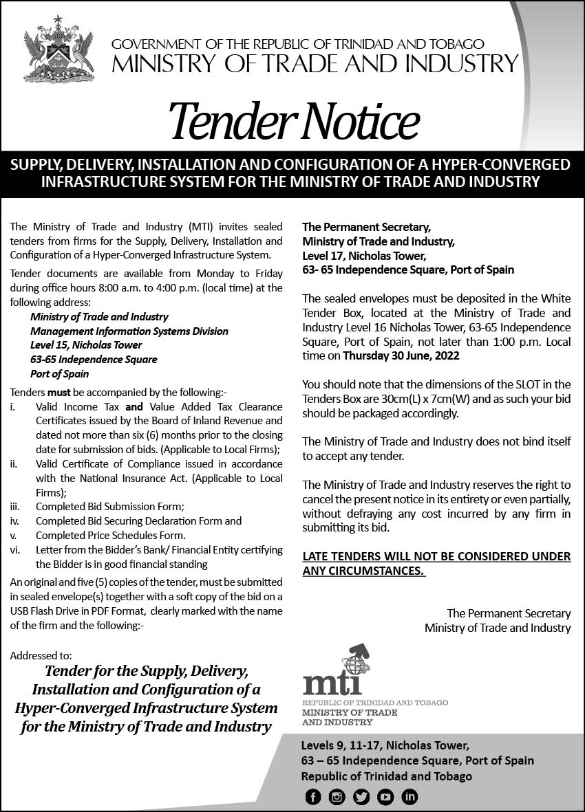 Tender Notice: Supply, Delivery, Installation and Configuration of a ...